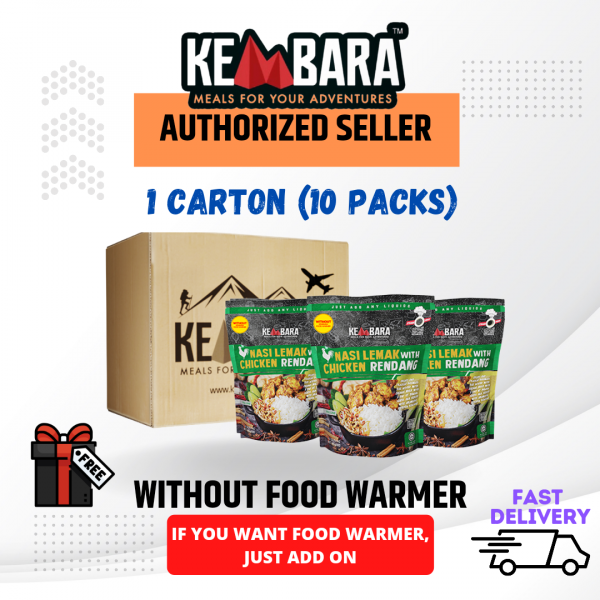 KEMBARA MEALS COMBO 10 NASI LEMAK WITH CHICKEN RENDANG (WITHOUT FOOD ...