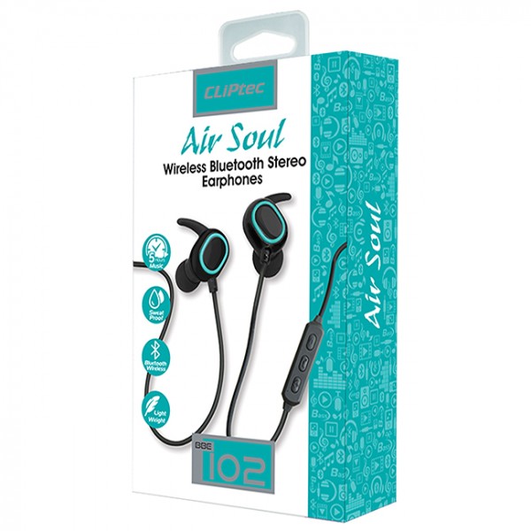 CLiPtec AIR-SOUL Wireless Bluetooth Stereo Earphones BBE102 Yellow | PGMall